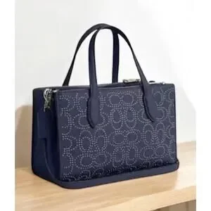 Coach | Bags | Nwt Coach Cx266 Nina Signature Rivets Small Leather Tote ...